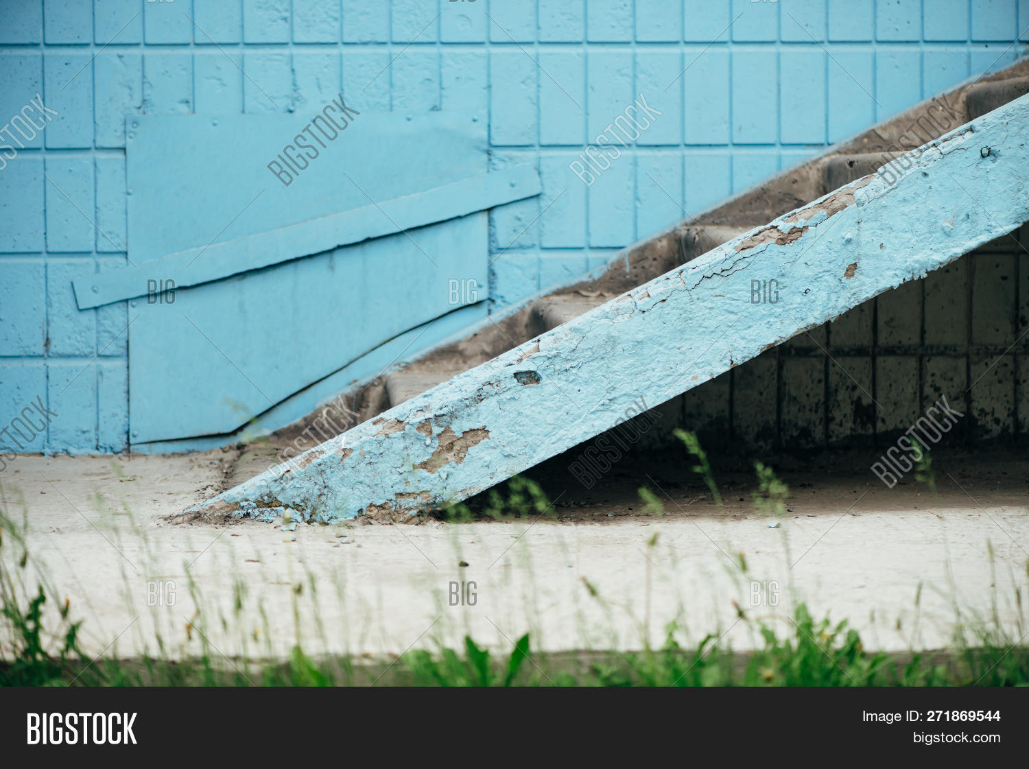 Blue Wall Building Image & Photo (Free Trial) | Bigstock