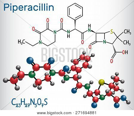 Piperacillin Molecule Vector & Photo (Free Trial) | Bigstock
