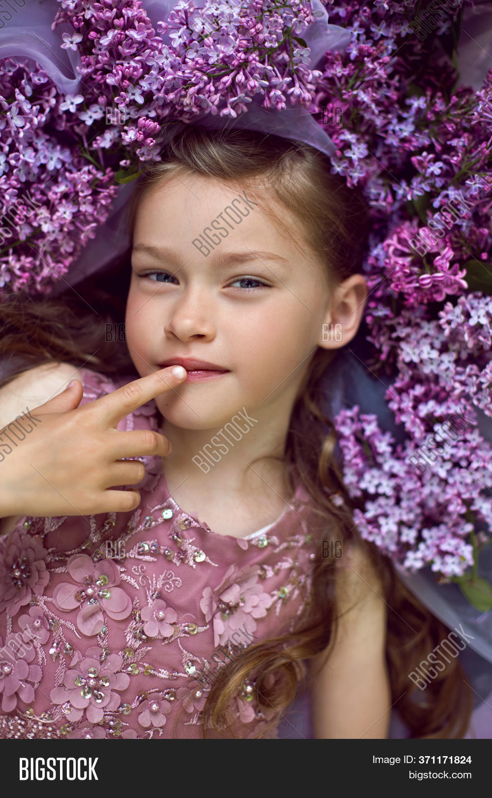 Child Girl Purple Image & Photo (Free Trial) | Bigstock