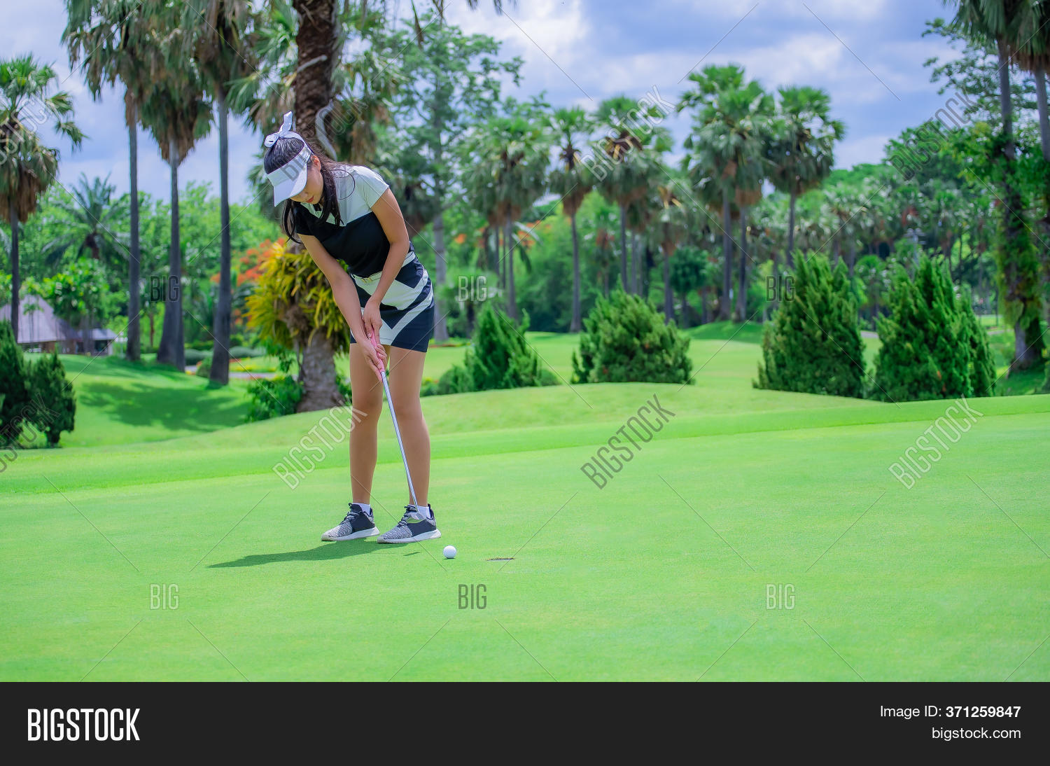 Golfer Hitting Golf Image & Photo (Free Trial) | Bigstock