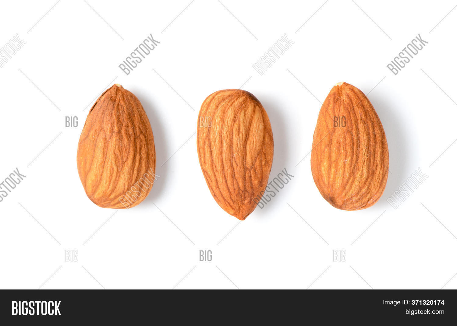 Three Peeled Almonds Image & Photo (Free Trial) | Bigstock