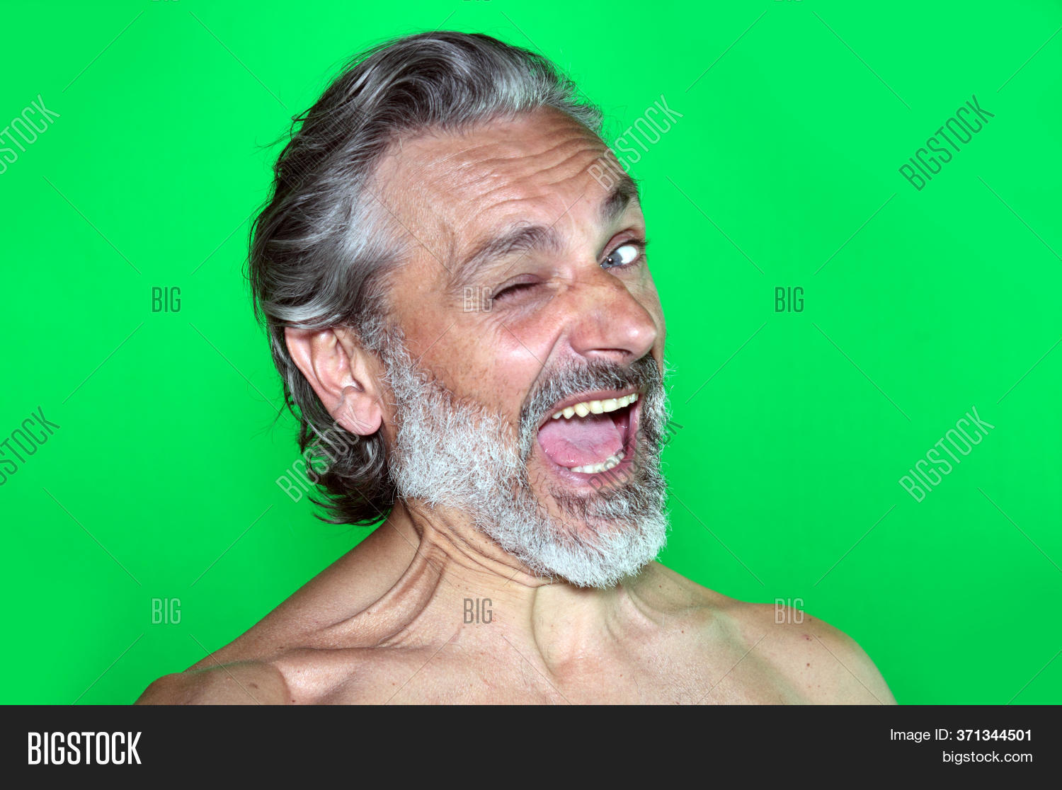 Happy Winking Mature Image & Photo (Free Trial) | Bigstock
