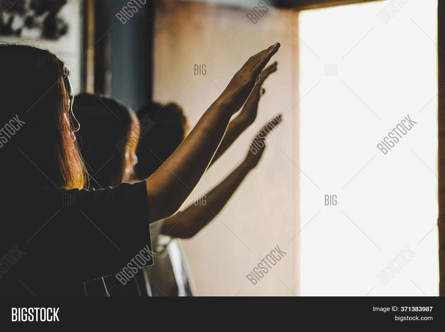 Three People Pray Image & Photo (Free Trial) | Bigstock
