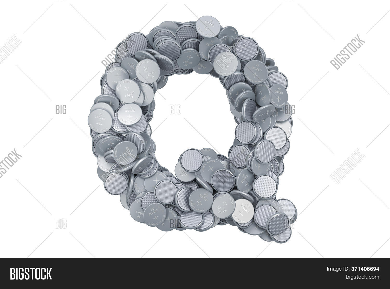 Letter Q Button Cells Image & Photo (Free Trial) | Bigstock