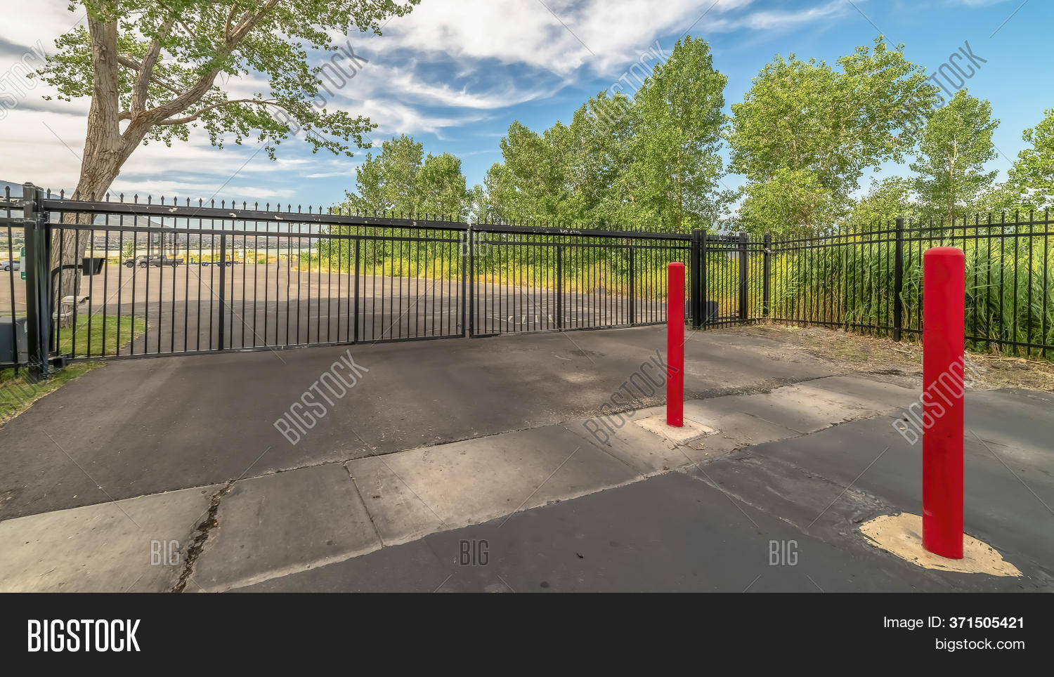 Panorama Private Gate Image & Photo (Free Trial) | Bigstock