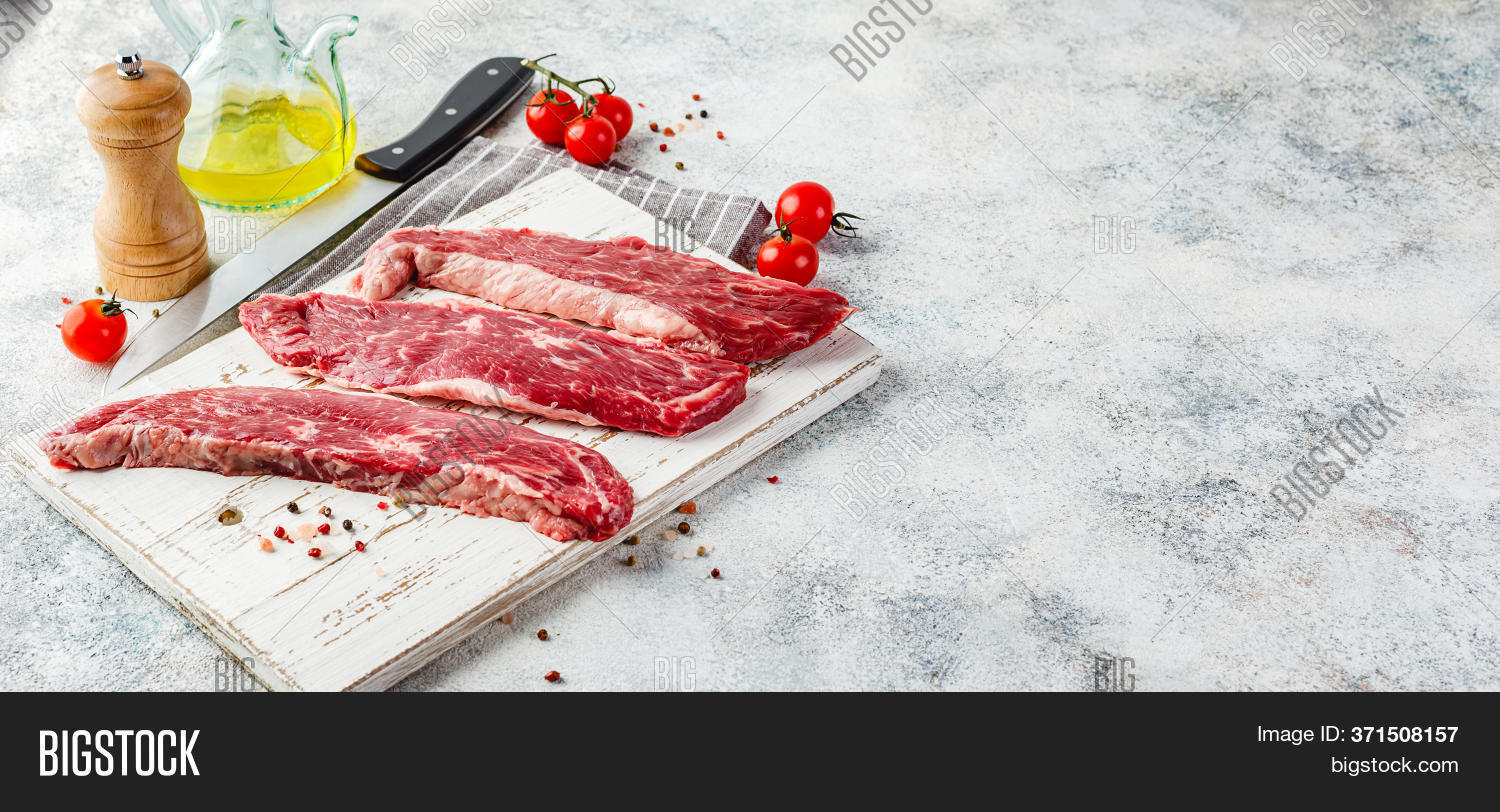Three Pieces Raw Beef Image & Photo (Free Trial) | Bigstock