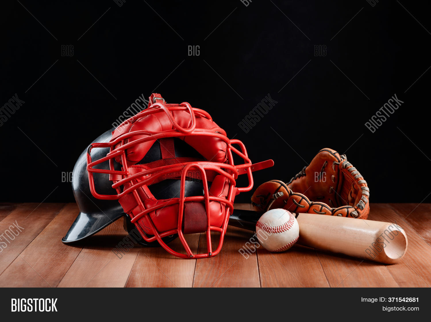 Bat, Ball, Helmet Mitt Image & Photo (Free Trial) | Bigstock