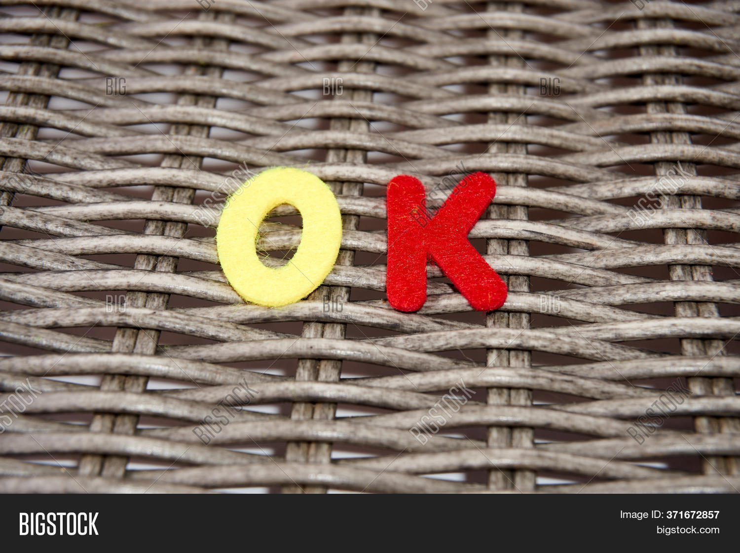 Word Ok Made Felt Image & Photo (Free Trial) | Bigstock