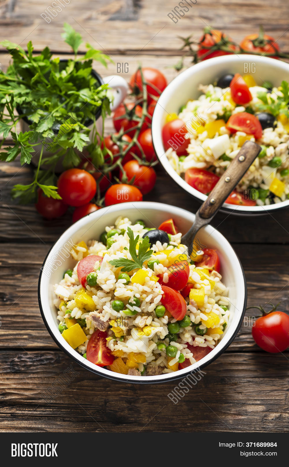 Cold Summer Salad Rice Image & Photo (Free Trial) | Bigstock