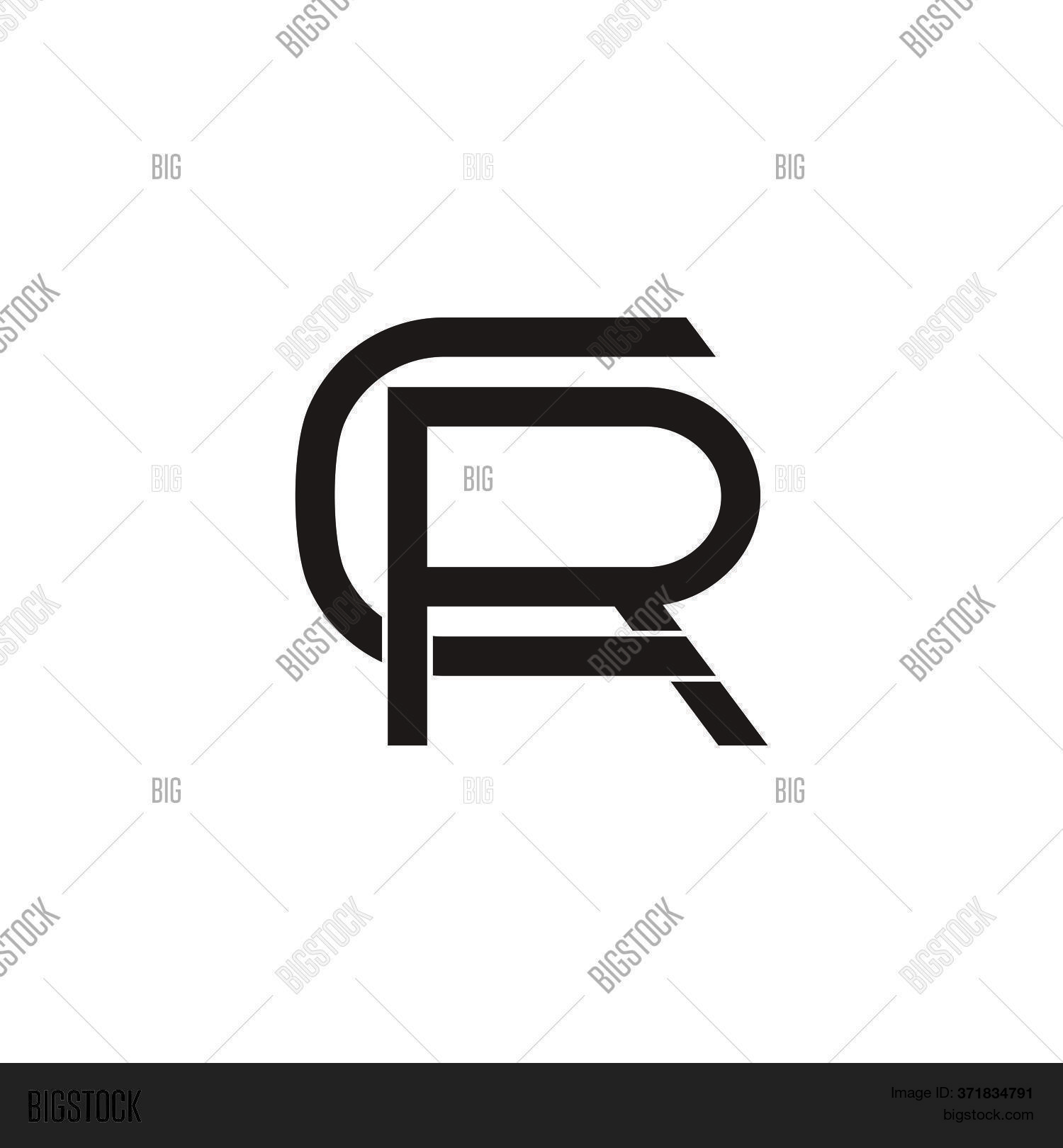 Letter Cr Linked Vector & Photo (Free Trial) | Bigstock
