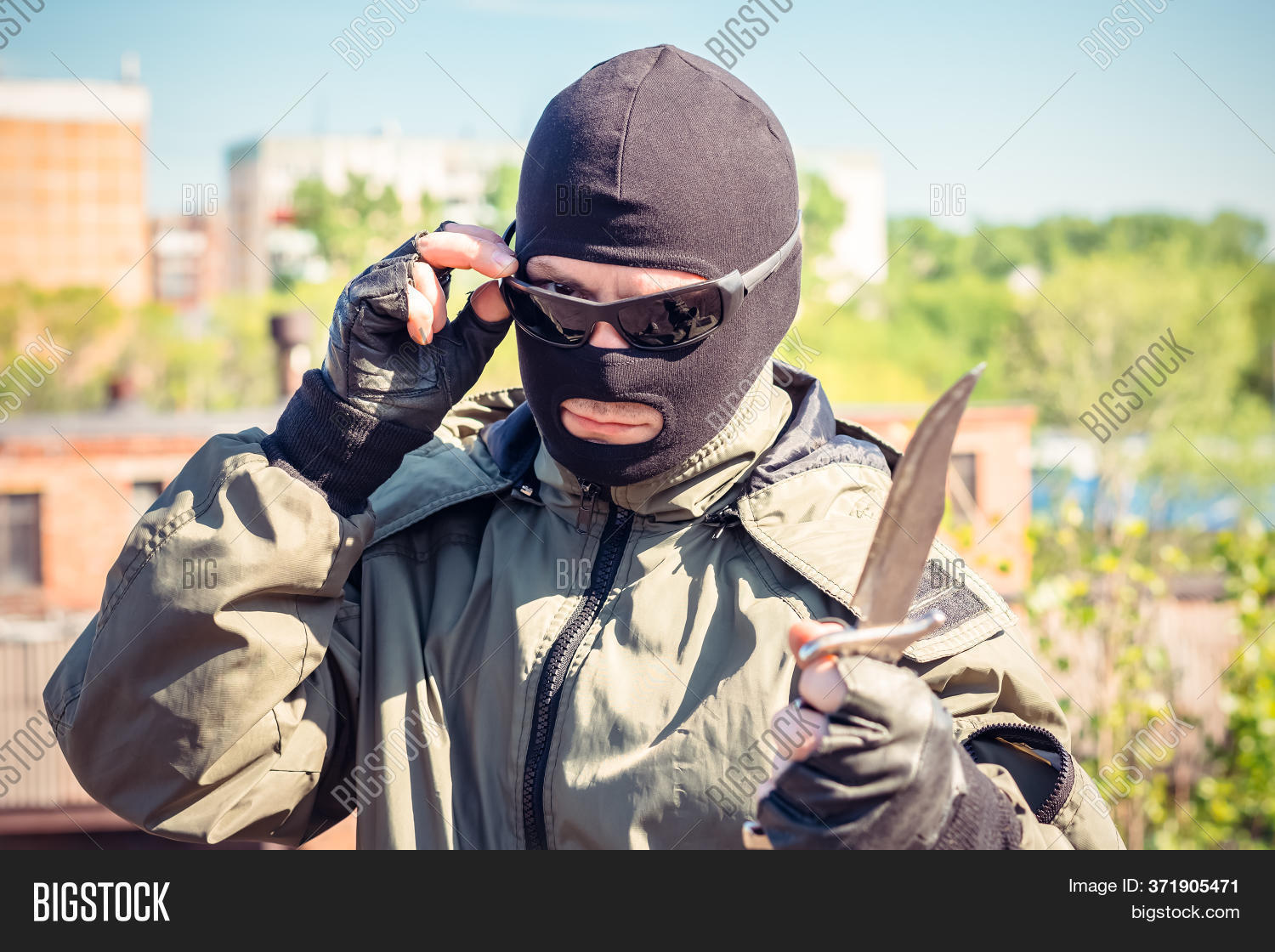 Masked Thug Knife Image & Photo (Free Trial) | Bigstock