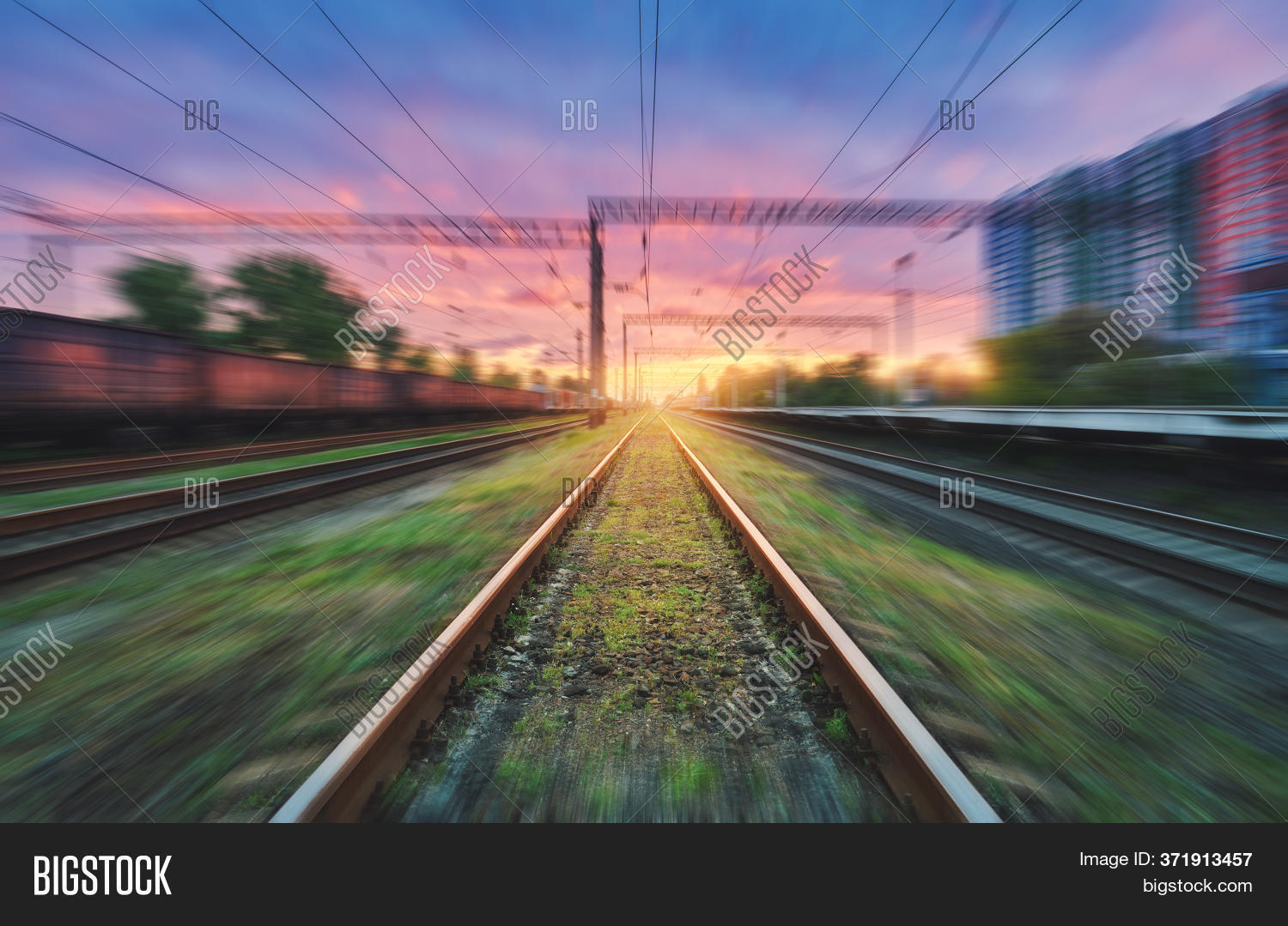 Railroad Beautiful Sky Image & Photo (Free Trial) | Bigstock