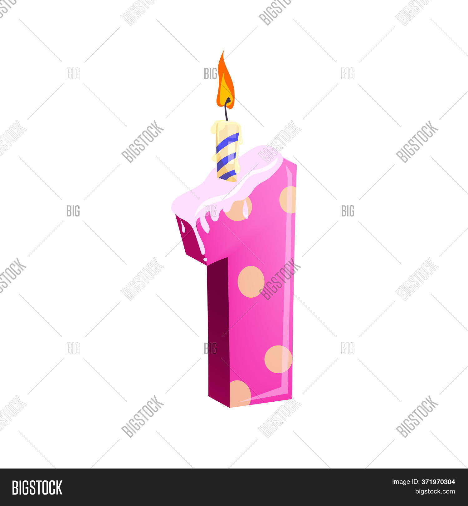Number One Candle Image & Photo (Free Trial) | Bigstock