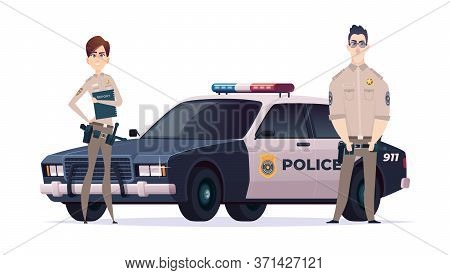 Cartoon Police Vector & Photo (Free Trial) | Bigstock