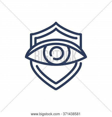 Eye Shield Thin Line Vector & Photo (Free Trial) | Bigstock