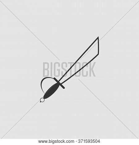 Sword Icon Flat. Vector & Photo (Free Trial) | Bigstock