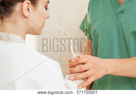 Woman Receives Nasal Image & Photo (Free Trial) | Bigstock