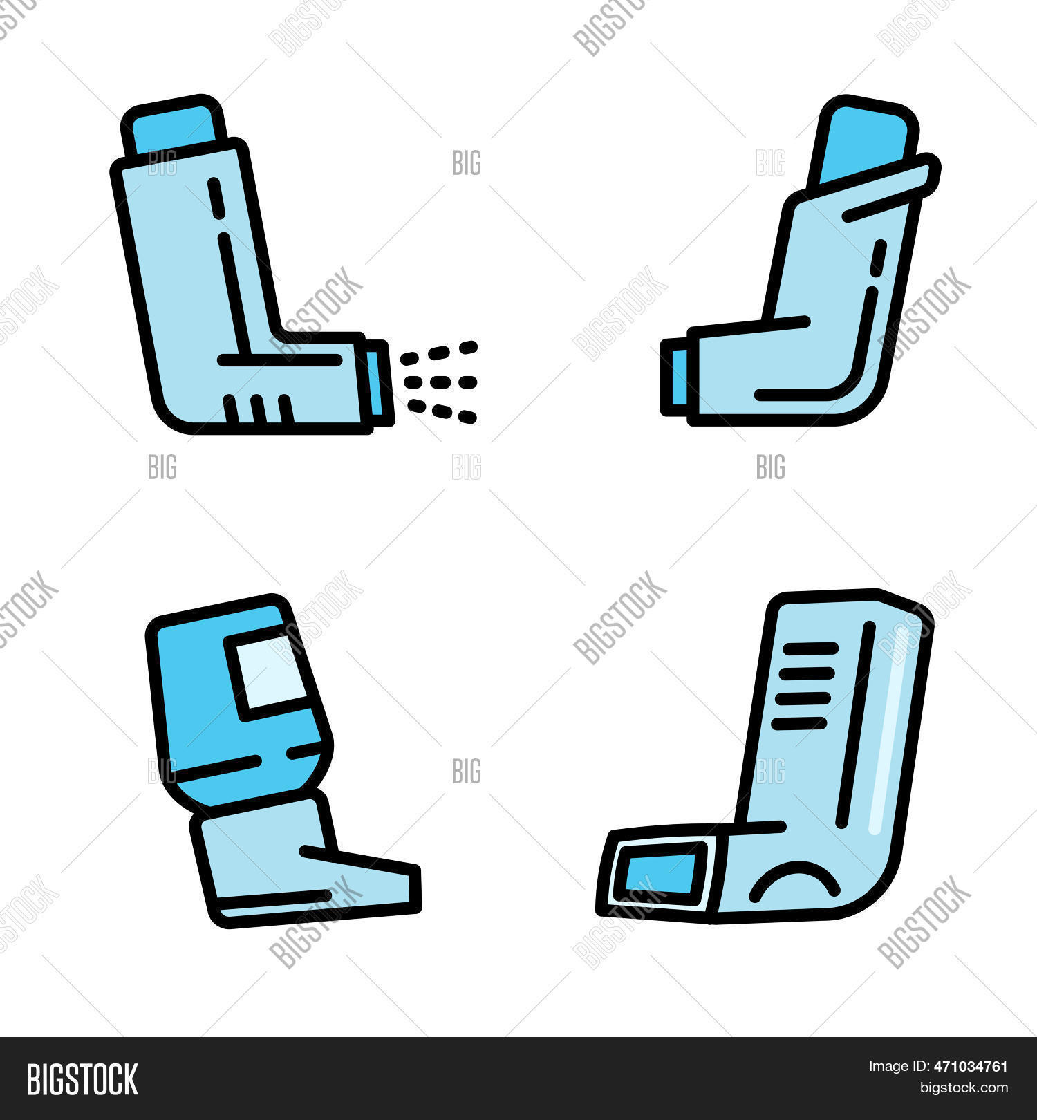 Inhaler Icons Set. Image & Photo (Free Trial) | Bigstock