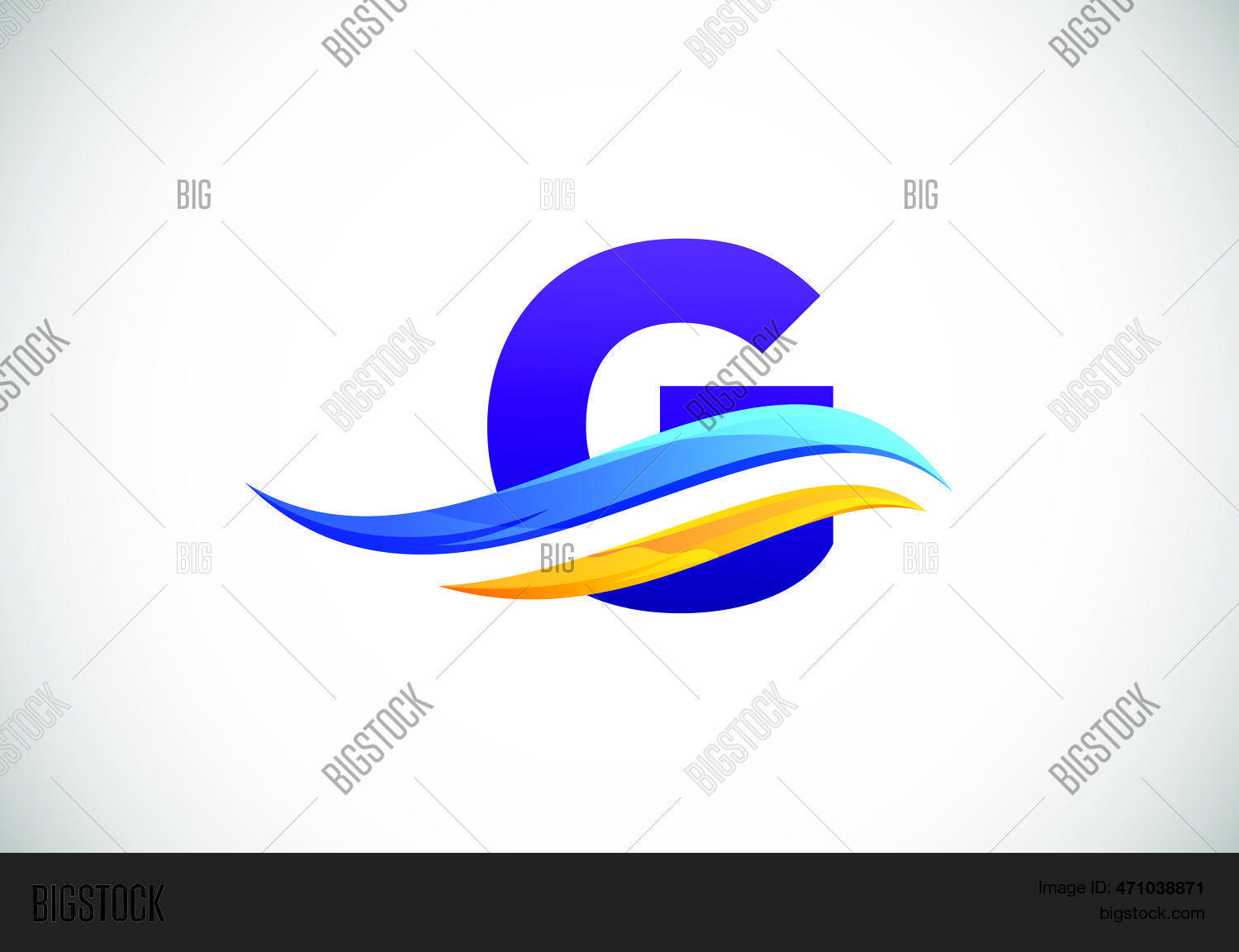 Initial G Alphabet Vector & Photo (Free Trial) | Bigstock