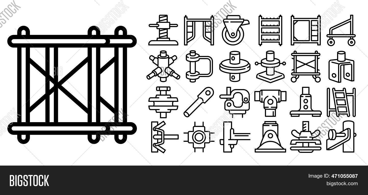 Scaffolding Icons Set Image & Photo (Free Trial) | Bigstock