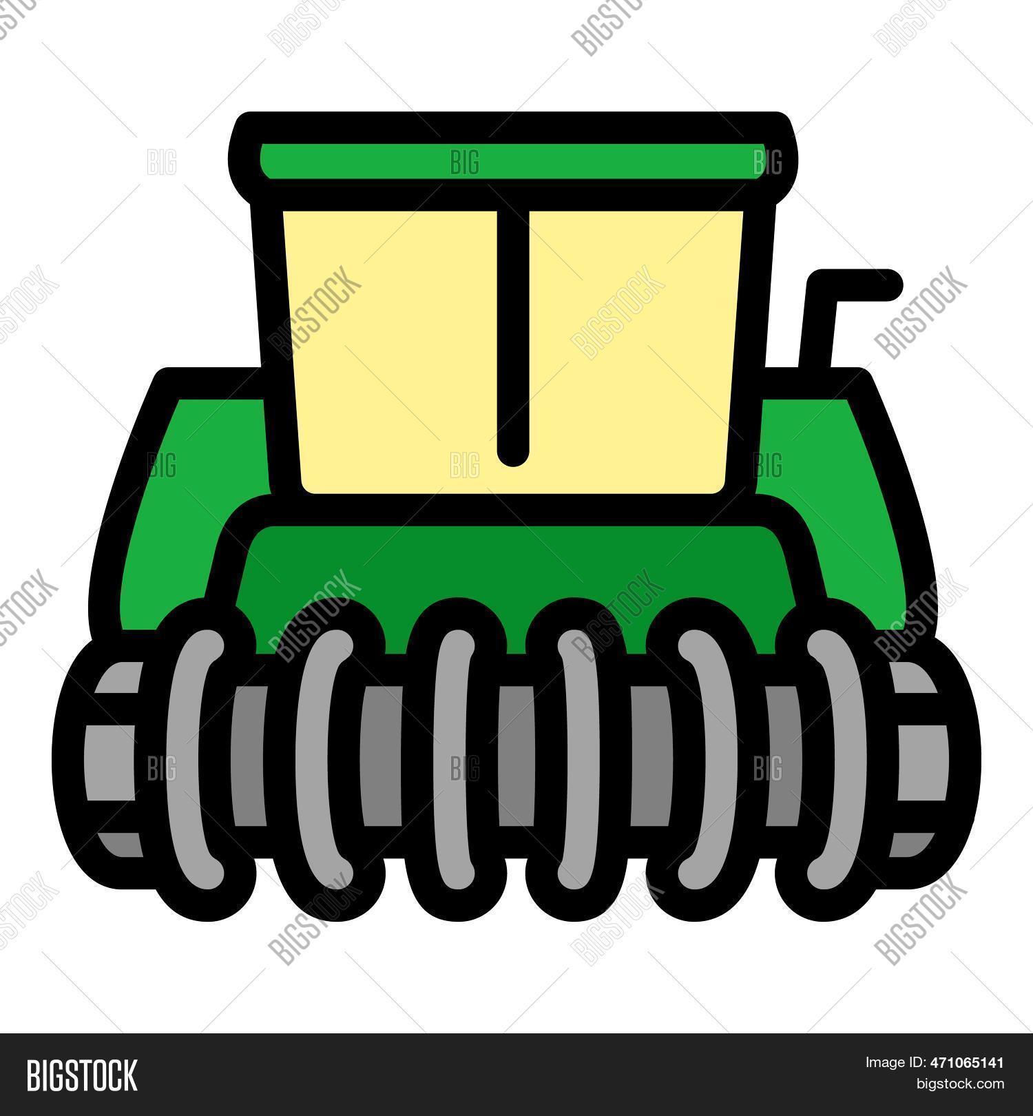 Farm Combine Icon. Image & Photo (Free Trial) | Bigstock