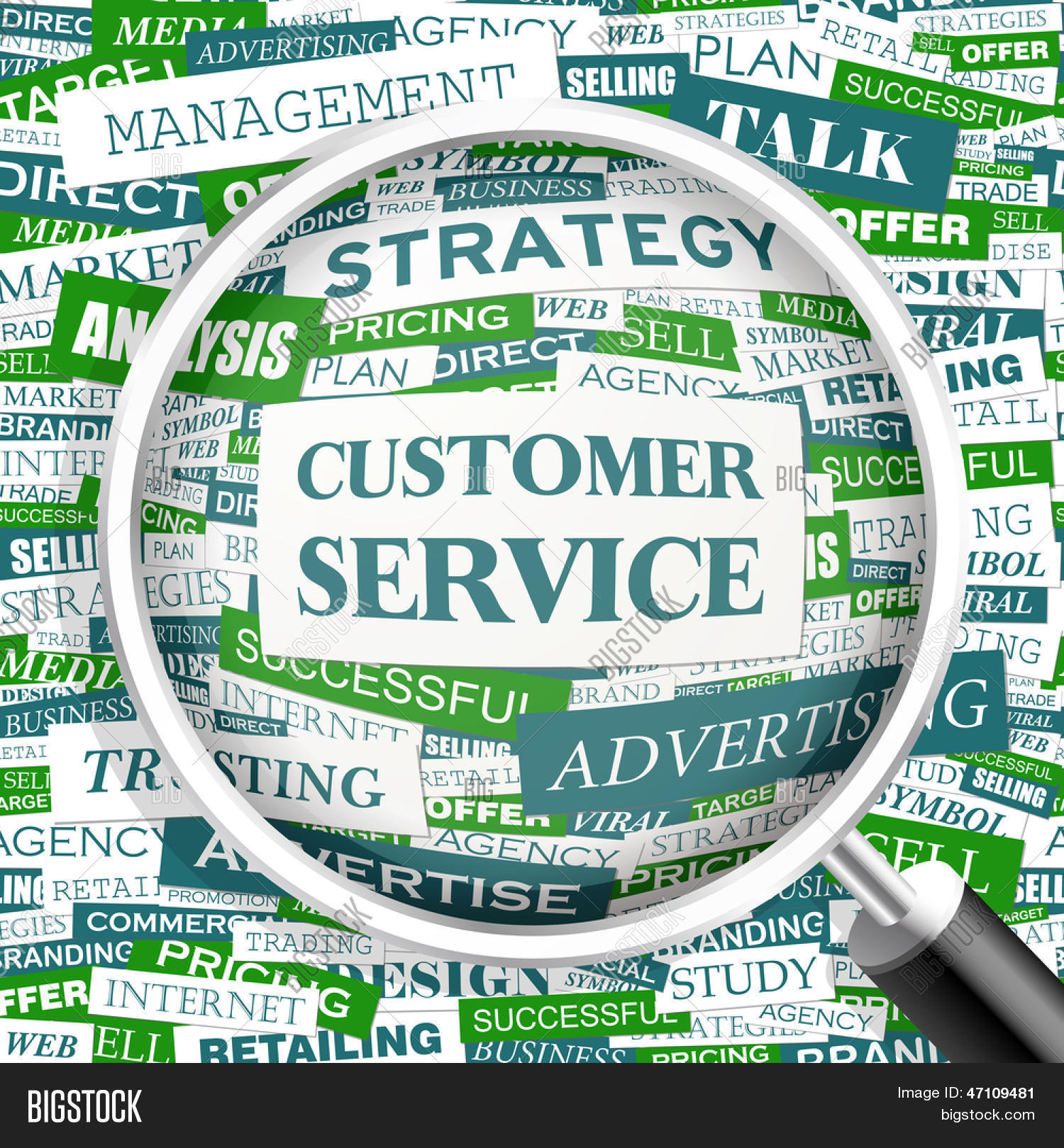 CUSTOMER SERVICE. Vector & Photo (Free Trial) | Bigstock