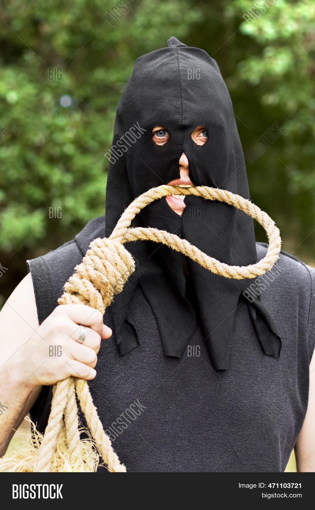 Hooded Hangman Stands Image & Photo (Free Trial) | Bigstock