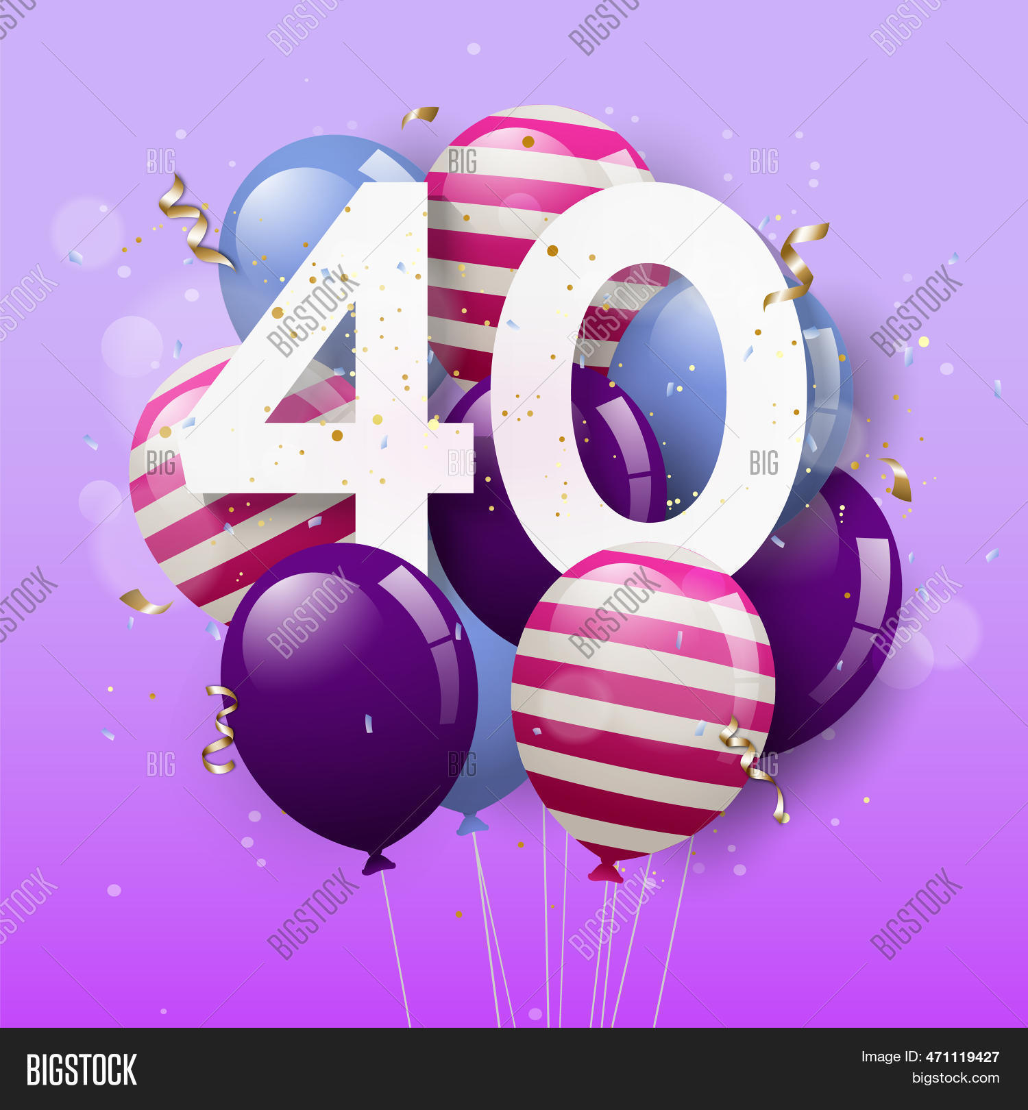 Happy 40th Birthday Image & Photo (Free Trial) | Bigstock