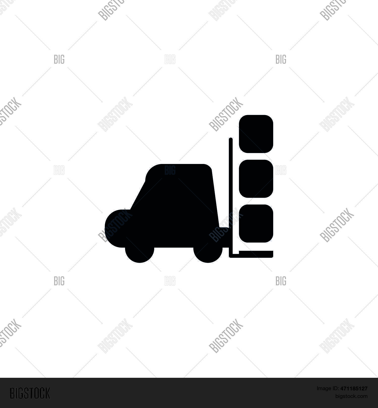 Forklift Icon. Simple Vector & Photo (Free Trial) | Bigstock