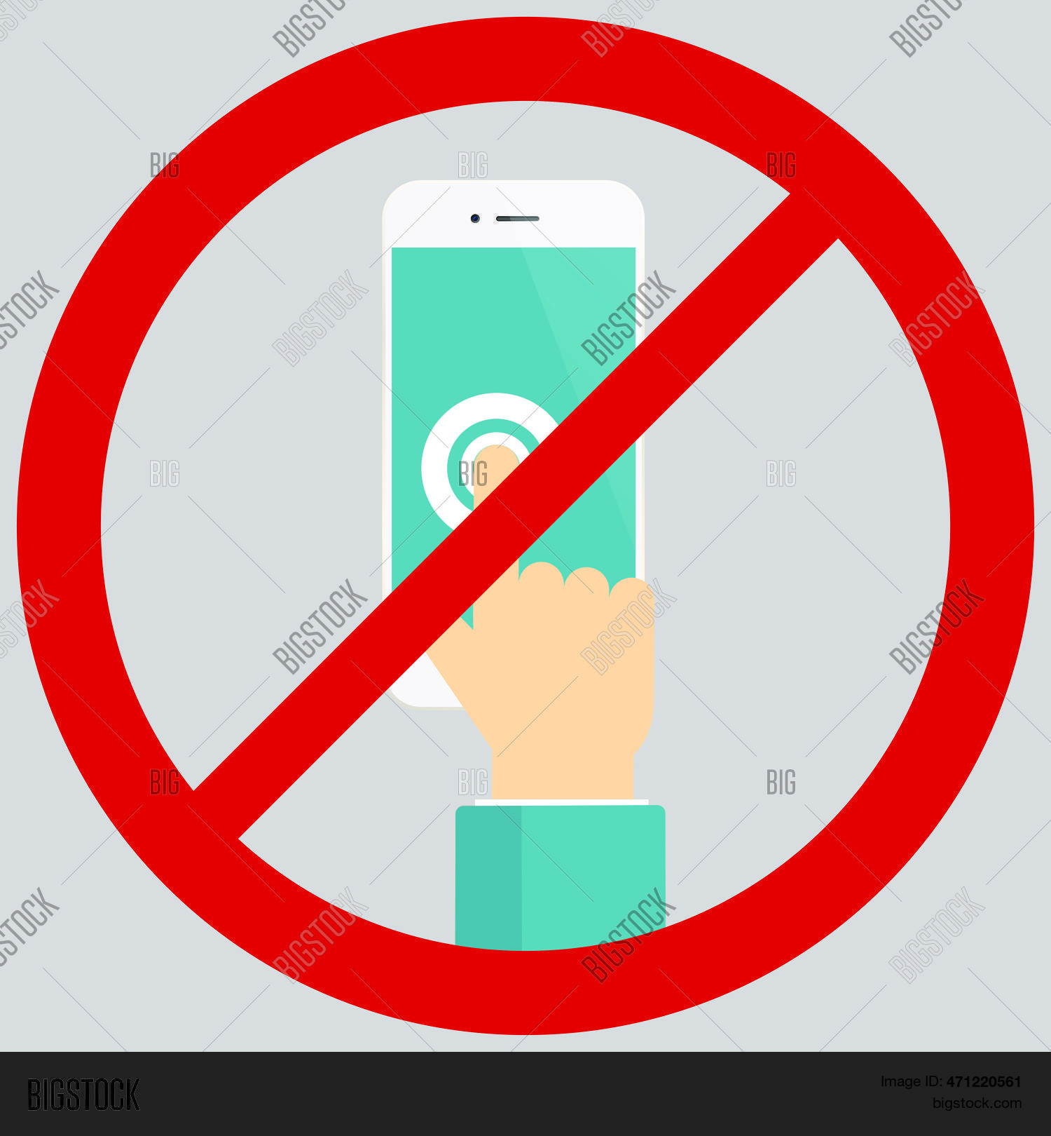 Do Not Use Mobile Vector & Photo (Free Trial) | Bigstock