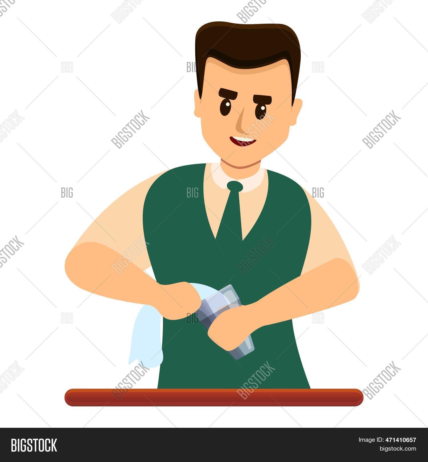 Bartender Clean Glass Image & Photo (Free Trial) | Bigstock