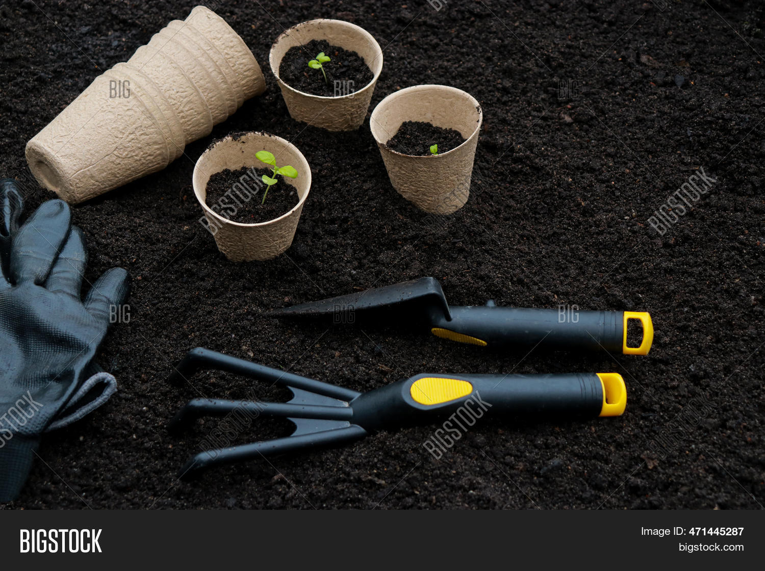 Gardening Tools Pots Image & Photo (Free Trial) | Bigstock