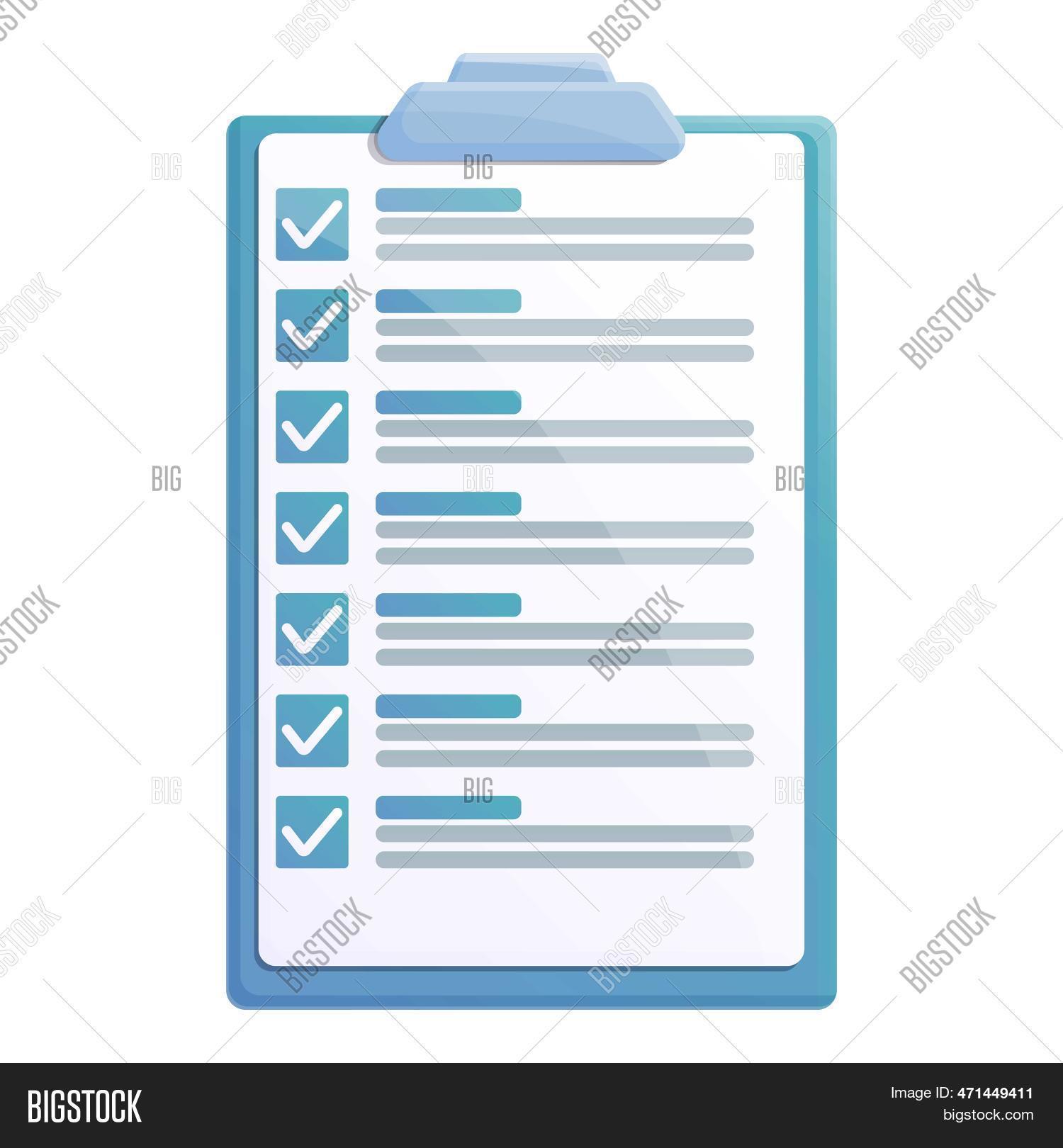 Check List Board Icon Image & Photo (Free Trial) | Bigstock