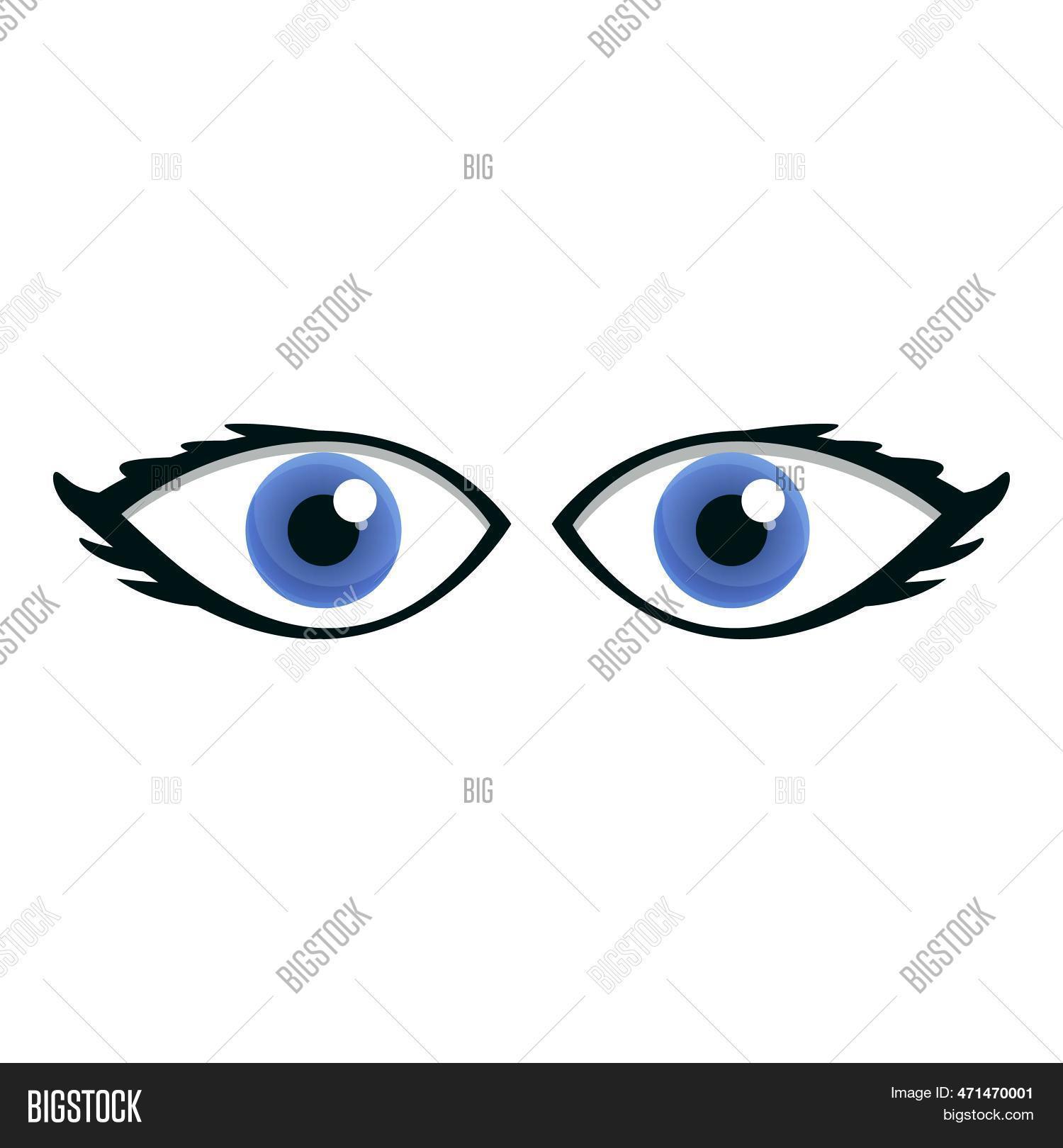 Blue Eyes Icon. Image & Photo (Free Trial) | Bigstock