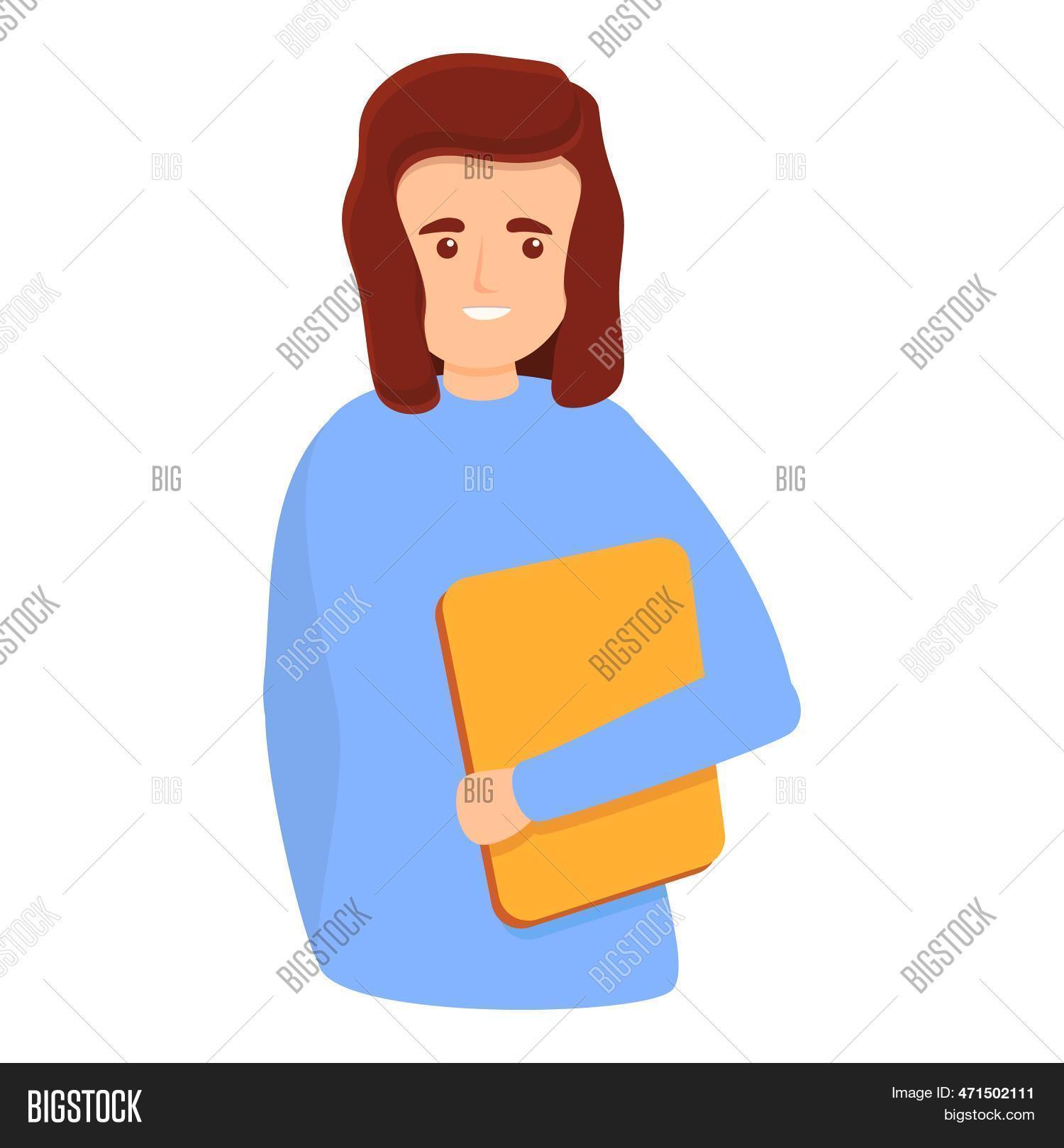 Girl Folder Icon. Image & Photo (Free Trial) | Bigstock