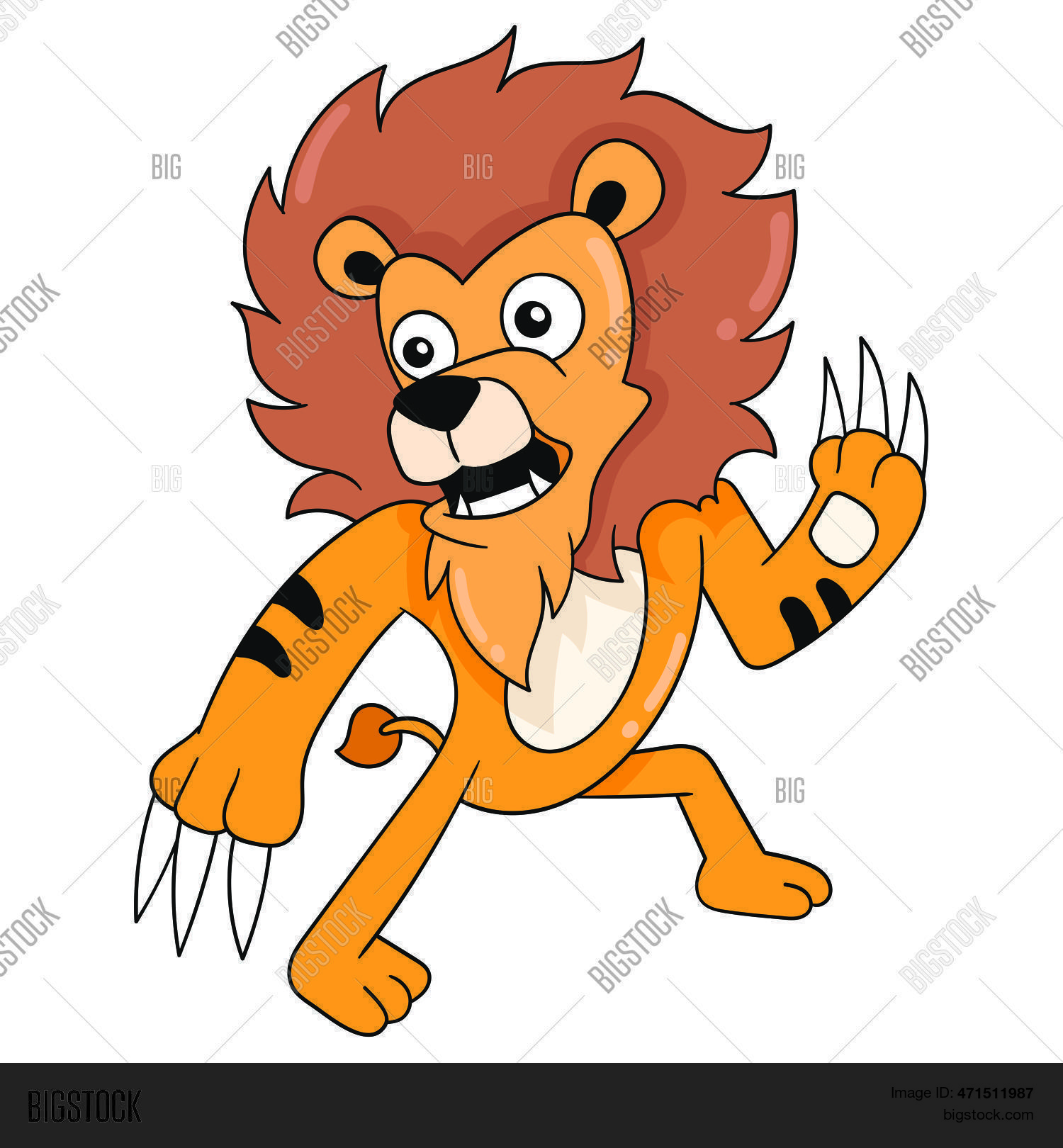 Lion King Sharp Nails Vector & Photo (Free Trial) | Bigstock