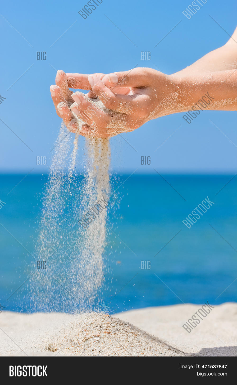Hands Pour Sand Off Image & Photo (Free Trial) | Bigstock