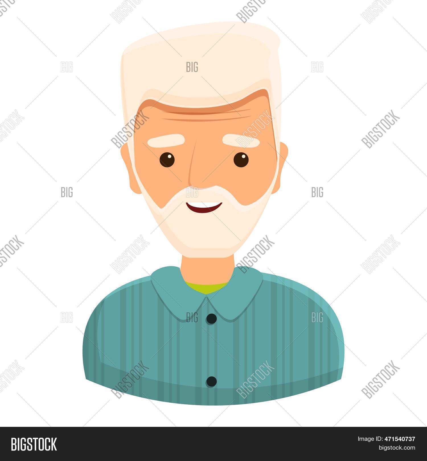 Old Man Icon. Cartoon Image & Photo (Free Trial) | Bigstock