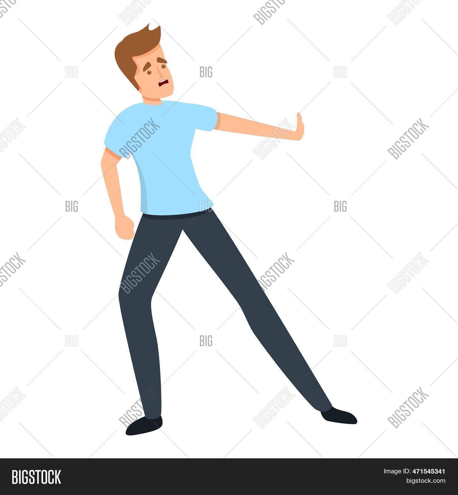 Scared Man Icon. Image & Photo (Free Trial) | Bigstock