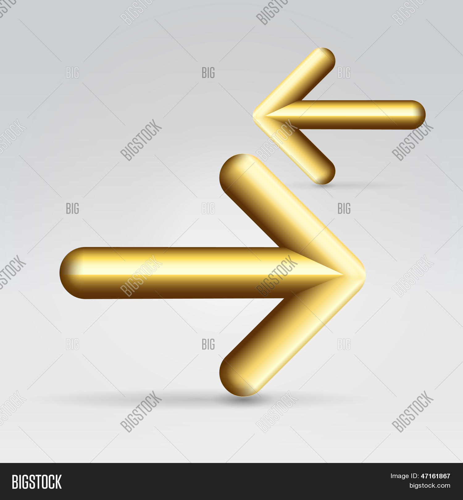 Two Golden Arrows Image & Photo (Free Trial) | Bigstock