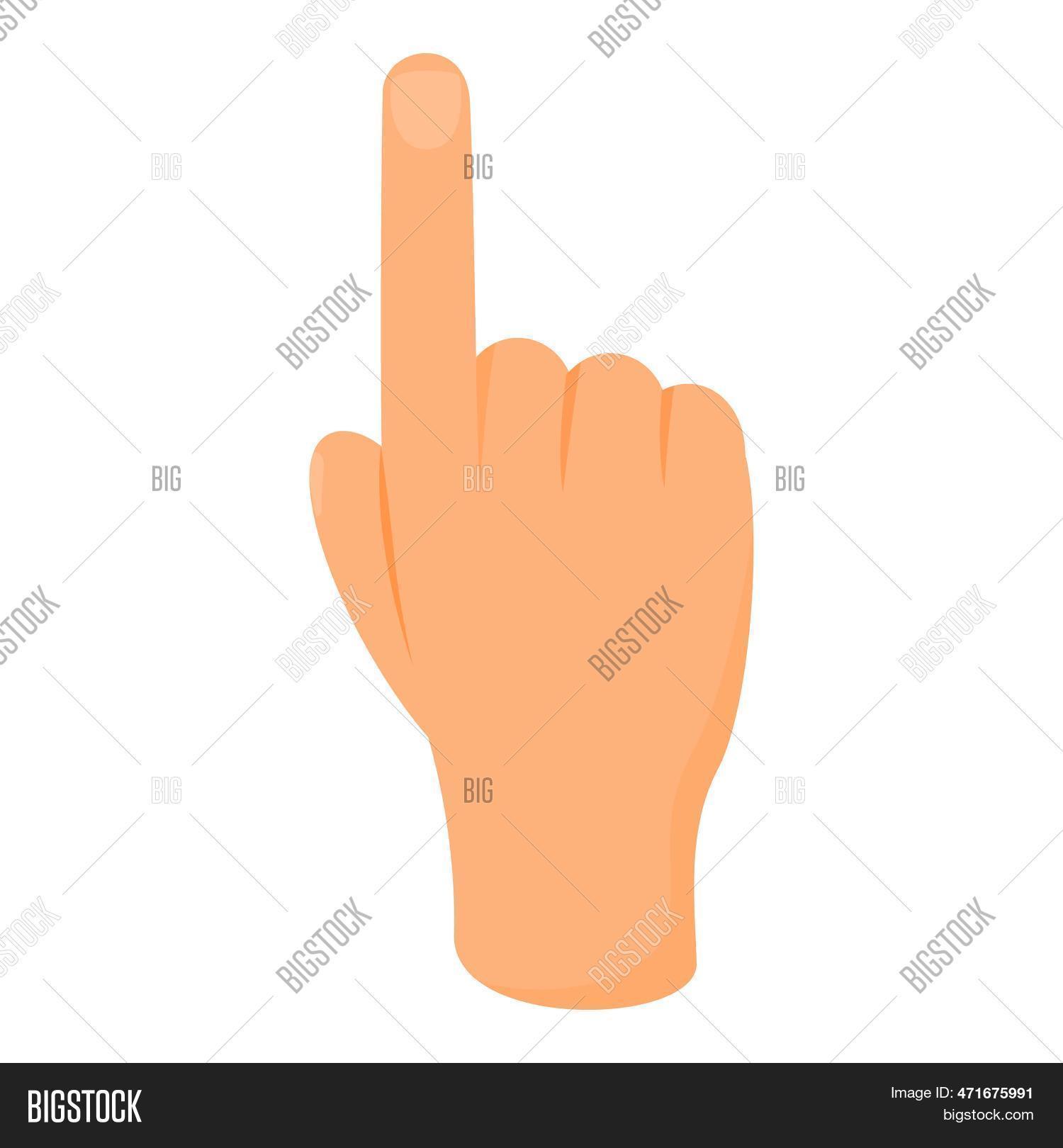 One Finger Hand Image & Photo (Free Trial) | Bigstock