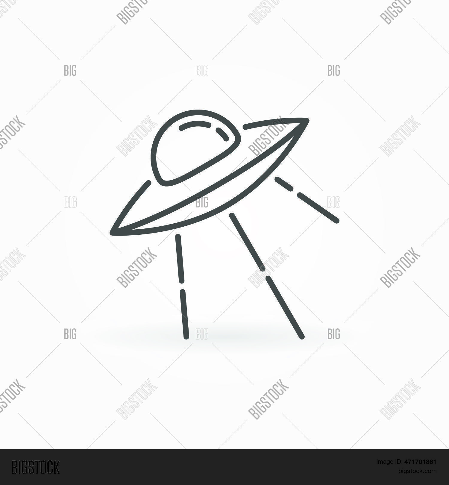 Alien Spaceship Vector & Photo (Free Trial) | Bigstock