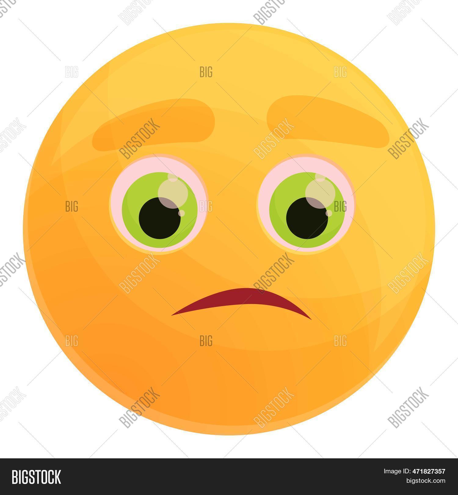 Pensive Emoticon Icon Image & Photo (Free Trial) | Bigstock
