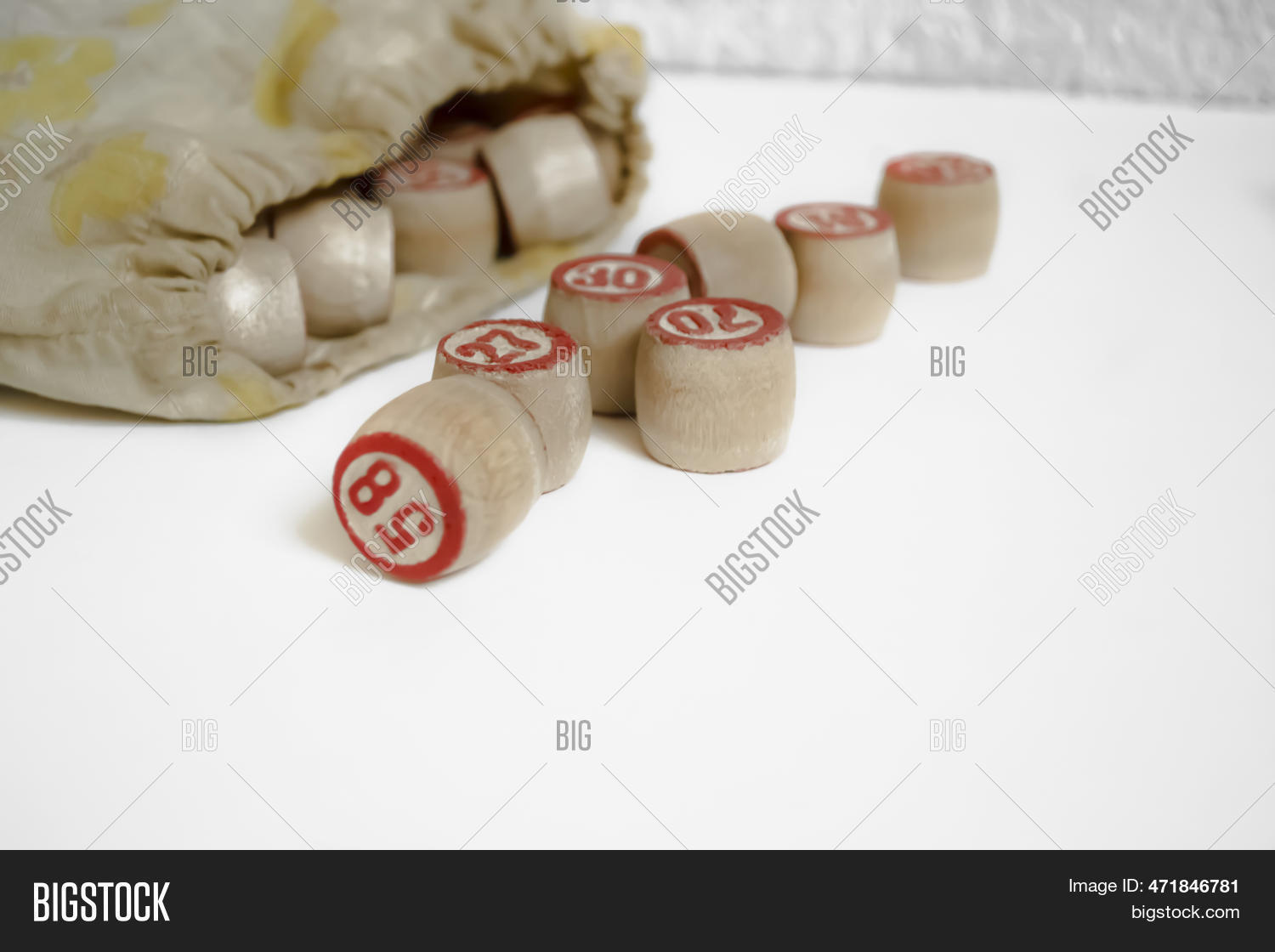 Bingo Barrels On White Image & Photo (Free Trial) | Bigstock