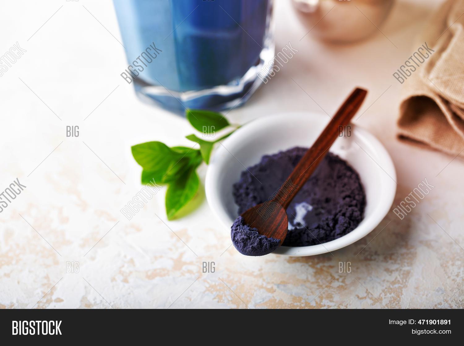 Blue Matcha Tea Powder Image & Photo (Free Trial) | Bigstock