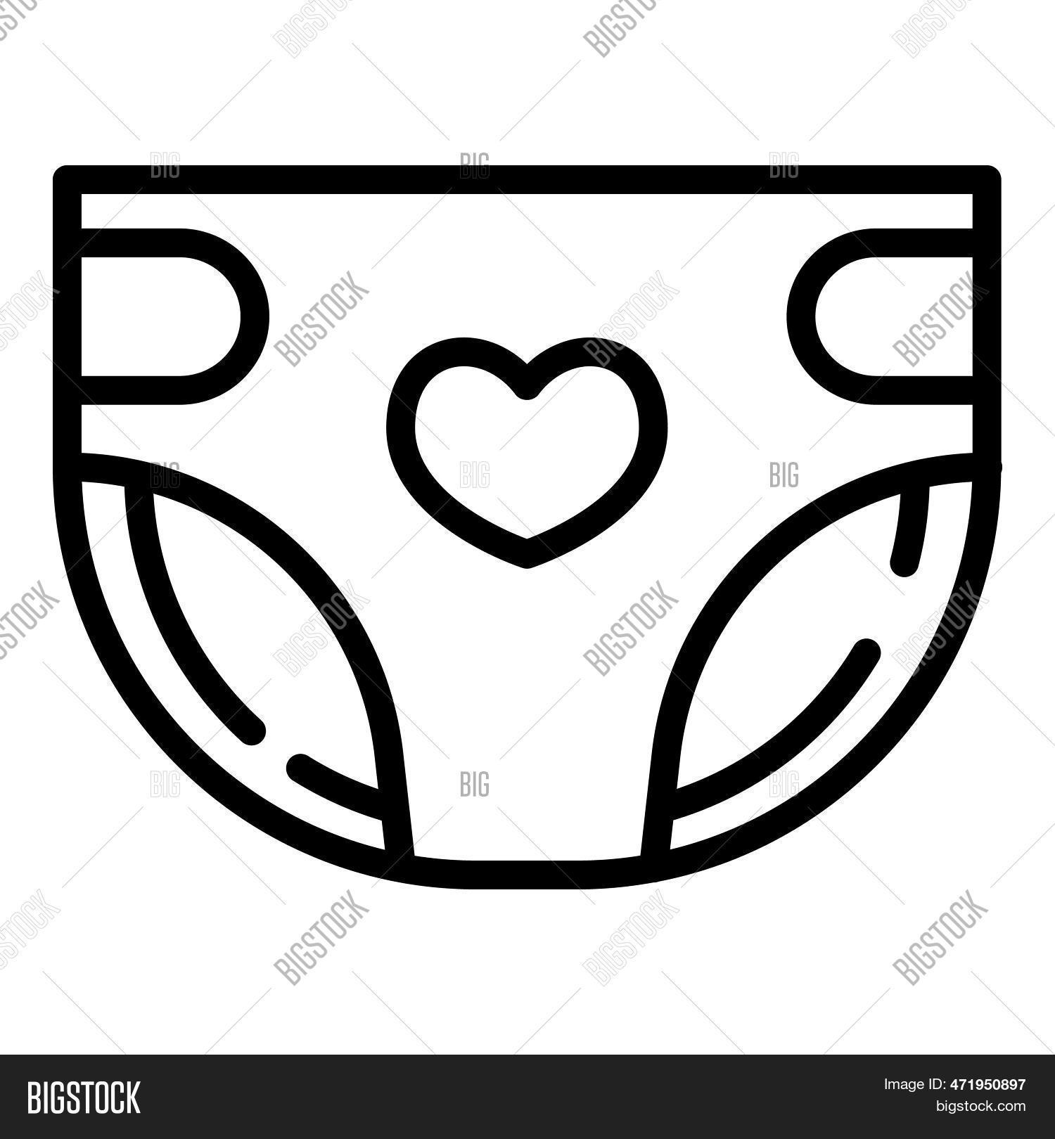 Baby Diaper Icon. Image & Photo (Free Trial) | Bigstock