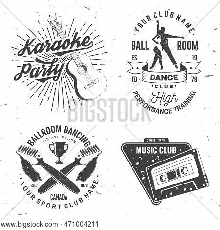 Set Retro Music Vector & Photo (Free Trial) | Bigstock
