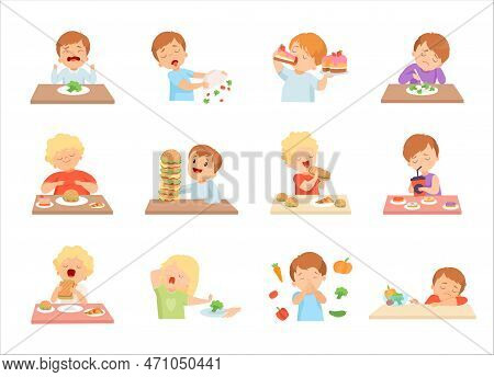 Set Cute Kids Do Not Vector & Photo (Free Trial) | Bigstock
