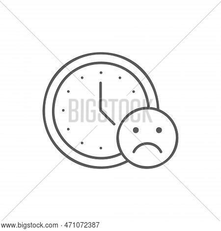 Clock Sad Face, Bad Vector & Photo (Free Trial) | Bigstock
