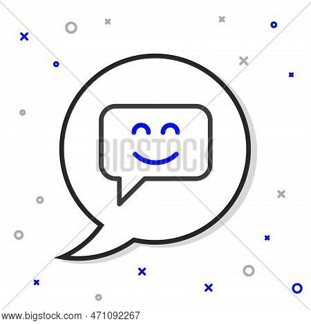 Line Smile Face Icon Vector & Photo (Free Trial) | Bigstock